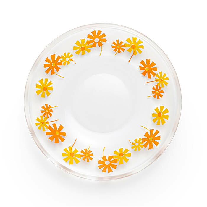 アデリアレトロでおうち喫茶を楽しもう。 懐かしくてレトロ感のあるおしゃれなきらめくデザートプレートです。 お皿としてはもちろん、グラスをのせればおしゃれなソーサーとして純喫茶のレトロな雰囲気をお楽しみいただけます。 サイズ：最大120mm×...