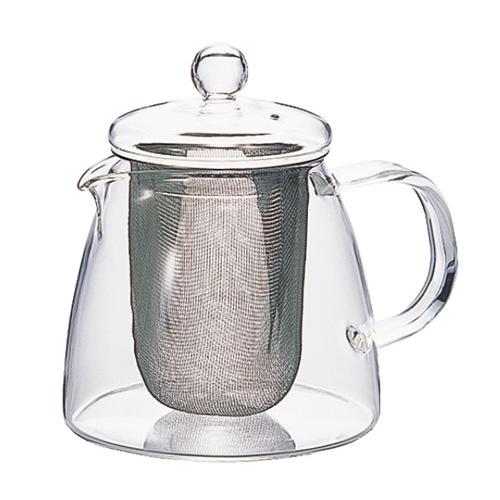 ガラスで出来ているので、お茶の色合いが目で愉しめて、飲み頃がわかるティーポット。 日本茶、中国茶、紅茶やハーブティーとお茶の種類を問わず使えるシンプルなデザインです。 大きくて長い茶こしを採用しているので茶葉がしっかりと広がり、1杯分からも...