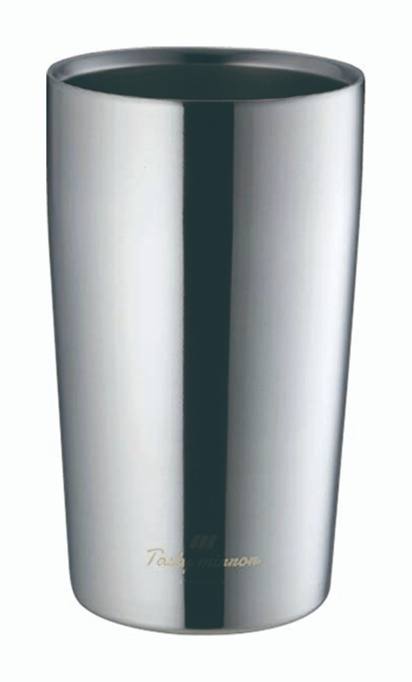 美味しい温度を程よくキープします 無機質な質感とミラー加工で高級感があります 滑らかな曲線を描く飲み口は、職人の技術により洗練され、口への流れがスムーズです ■サイズ：直径74×126mm ■重量：157g ■材質：表面加工／外面：ミラー仕...