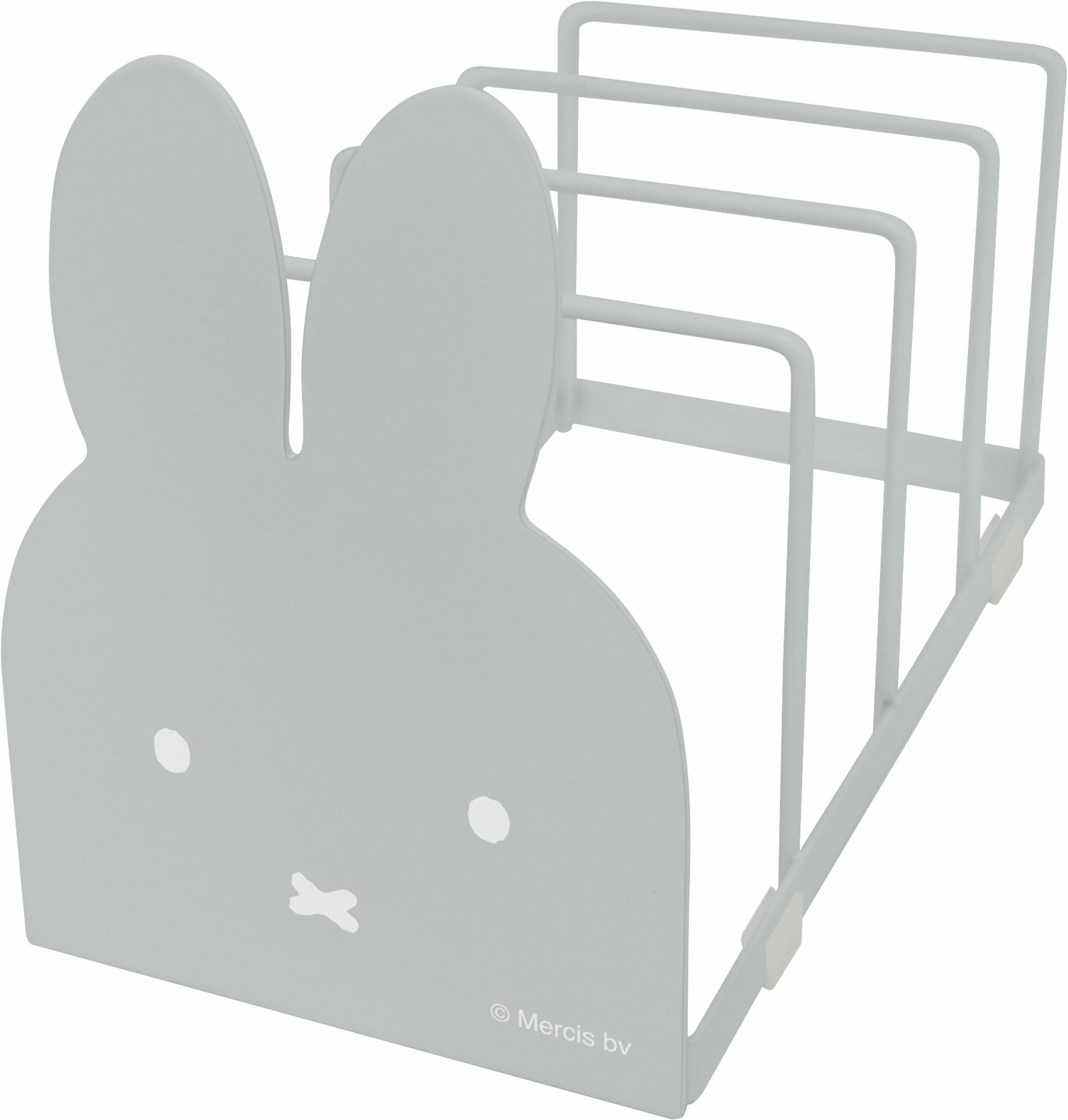 モノトーンのミッフィーが大人かわいい。 ディッシュスタンドの仕切り幅は約4.5cmなので深めのお皿やお皿を重ねての収納が可能。 インテリア雑貨としても使えるデザインなので本や雑誌の収納にも使える。 机との接触部分4箇所にすべり止め付き。 ■...