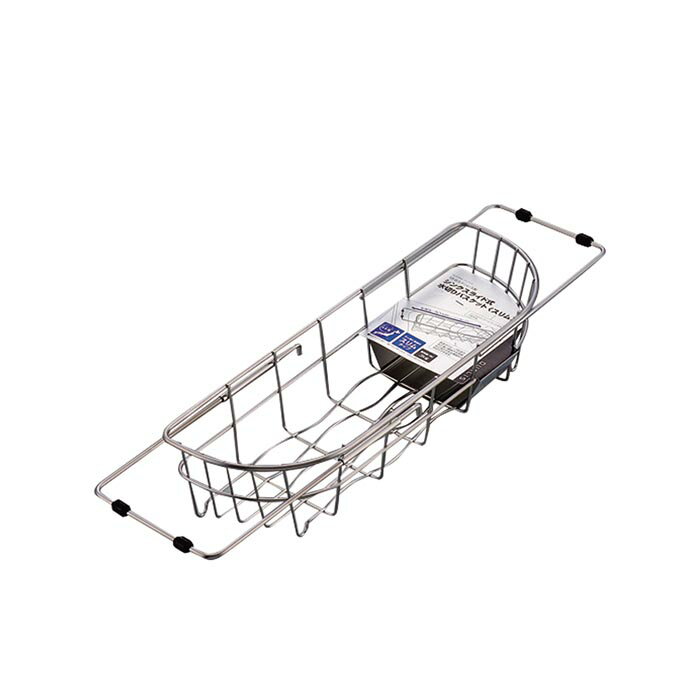 底面ウェーブ形状 18-8ステンレス製 ■製品サイズ(約)：幅135×奥行455～555×高さ95mm ■重量(約)：467g ■材質：本体：18-8ステンレス鋼　保護ゴム：合成ゴム ■原産国：日本　