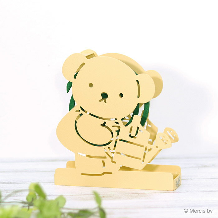 ガーデニングやDIY時の虫刺され対策に ミッフィーとボリスのかわいいスチール製蚊取り線香スタンド 15×5×H15.8cm スチール（粉体塗装）