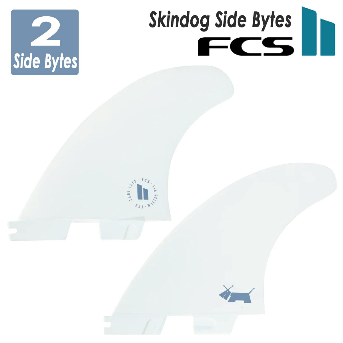 Skindog Side Bytes 英国のロングボードチャンプ、Ben SkinnerとのコラボレーションによるSkindogの代表的なサイドバイト。 クアッドリアサイドバイトフィン2本は、2+1セットアップにスピード性能、安定性、コント...