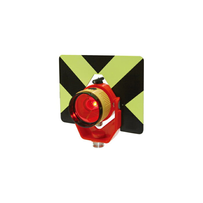 ライト付の1素子プリズム プリズムを発見しにくい場合などに最適なLEDライト付2.5インチプリズムをセット。トンネルなどの暗い場所での使用に最適です。 ボタンを押すとLEDライトが点滅して光ります。 ※10m以上離してご使用ください。 ST...