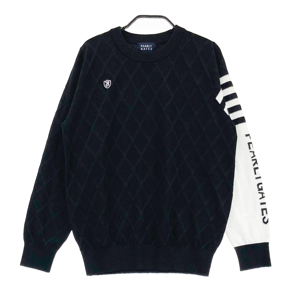 商品管理番号 240101437860 ブランド PEARLY GATES パーリーゲイツ アイテム ニットセーター モデル・品番 2023年 表記サイズ 0 実寸 肩幅：32.5cm / 身幅：47cm / 着丈：57cm / 袖丈：55...
