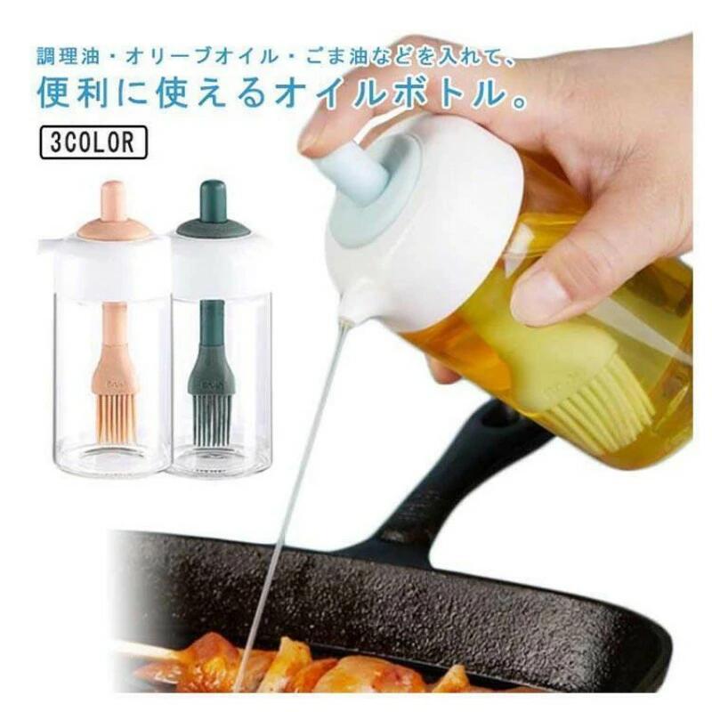 【2個セット】オイルボトル 液だれしない オイルポット オイルブラシ 油引き 油さし オイル差し 透明 ガラス ボトル 醤油ボトル オbr> 【2個セット】オイルボトル 液だれしない オイルポット オイルブラシ 油引き 油さし オイル差し ...
