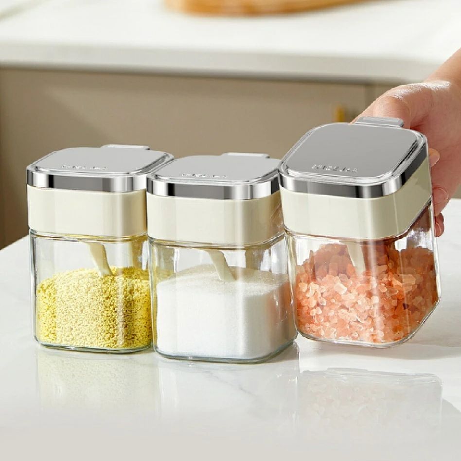 -独特のデザインで調味料の鮮度を保ち、湿気や虫害を防ぎます。 -多機能ストレージ設計を採用して、塩に適しているだけでなく、各種香料と調味料を保存することができて、異なる需要を満たします。 -大容量設計で一度に多くの調味料を保存でき、頻繁な補...