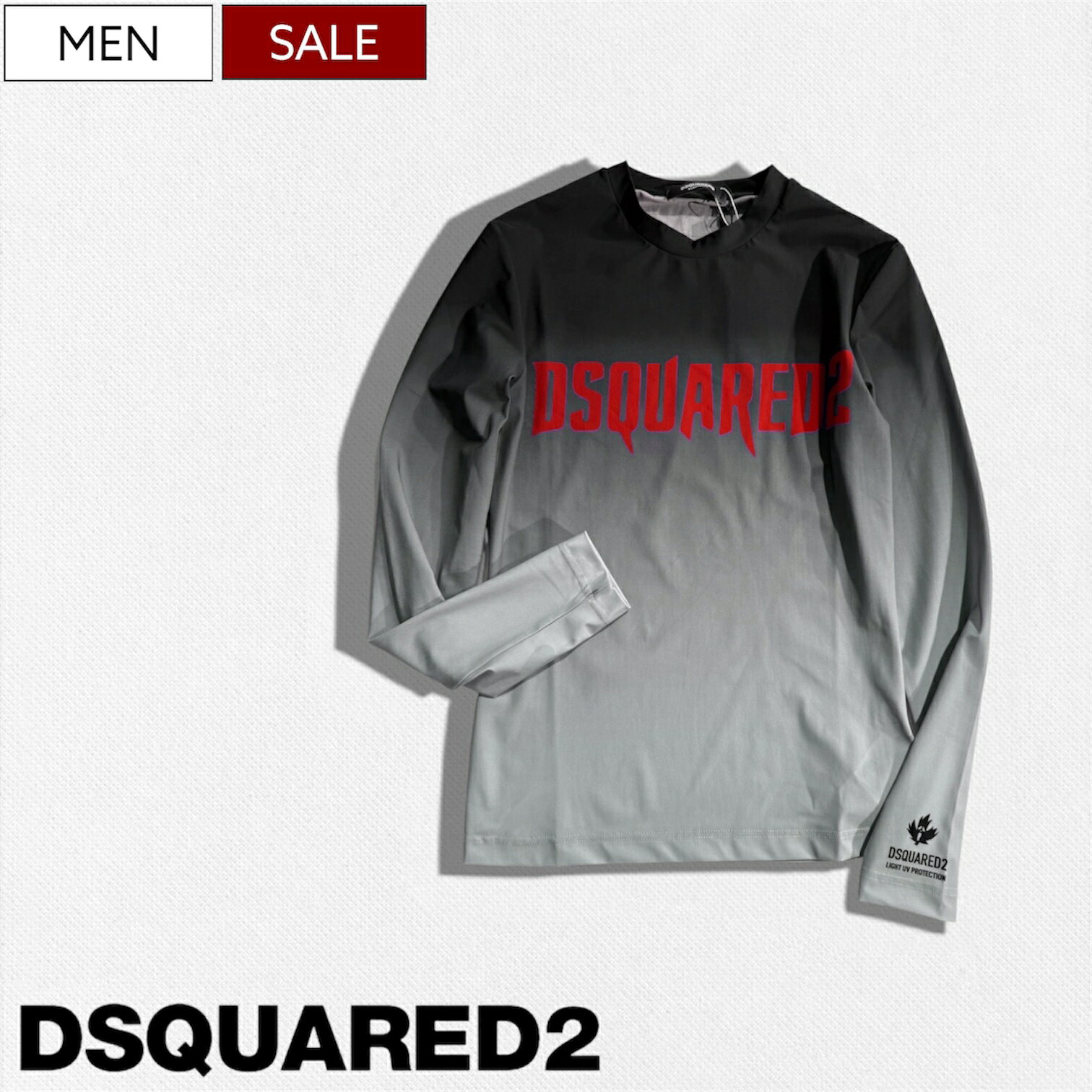 ブランド DSQUARED2-ディースクエアード- カラー グレー×レッド 素材 ナイロン75％・ポリウレタン25％ フィット スリムフィット 仕様 ロゴデザインLIGHT UV PROTECTION ※衛生商品のため、到着後、初期不良以外...