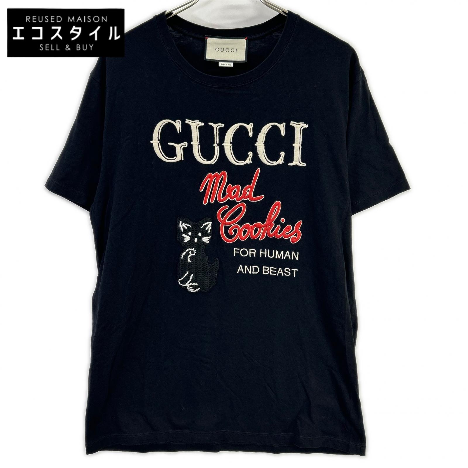 【eco】 【cacgagah】GUCCI / グッチ 615044 ブラック Mad Cookies 猫 刺繍 Tシャツ トップス 商品詳細 商品番号2888800000024667 ブランドグッチ タイプ615044 ブラック Mad ...