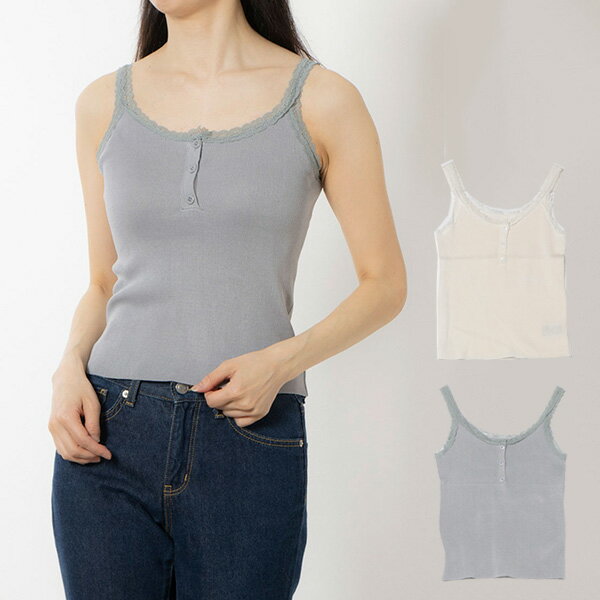 キャミソール インナー　レース 無地 トップス レディース ホワイト グレー【カラー】ホワイト グレー【サイズ】身幅32.5cm 総丈49.5cm【素材】ポリエステル80% ポリウレタン20%※生産国:中国(注意事項)ご覧になっているモニタ...