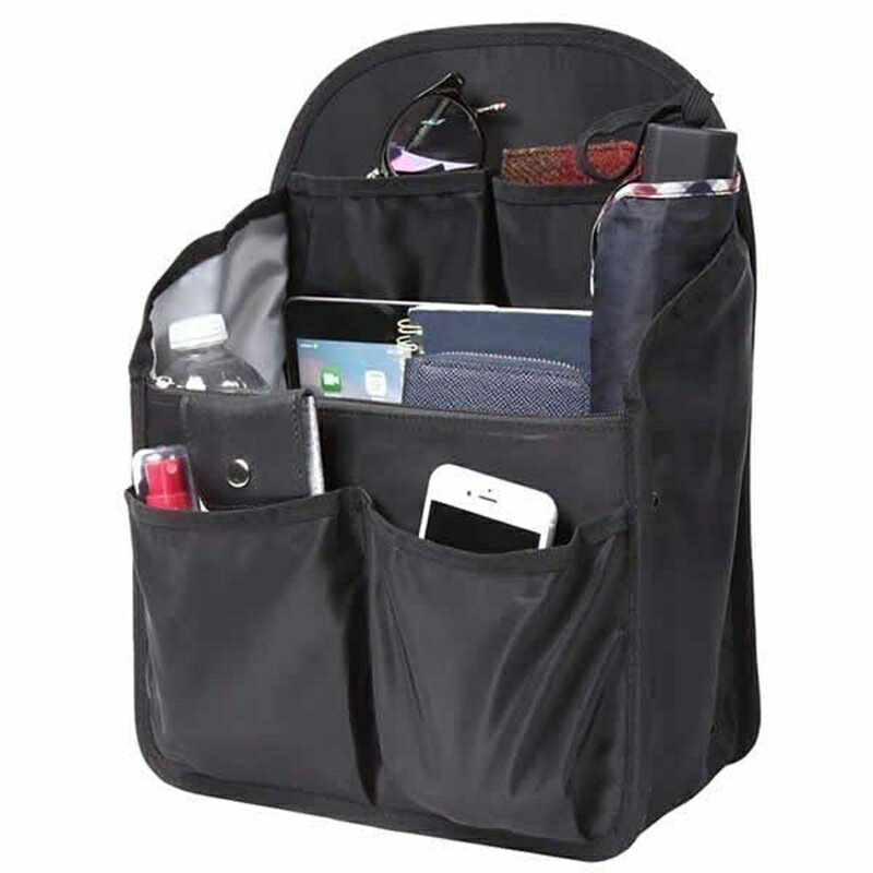 大容量広めのマチでたっぷり収納できるバッグインバッグ！ 雑誌やタブレットの持ち運びにも適なバックインリュック！ とっても便利なインナーバッグ！ 外側、内側に多様なポケットモニターアンケートで採用されたポケットは さまざまな大きさの小物を上手...