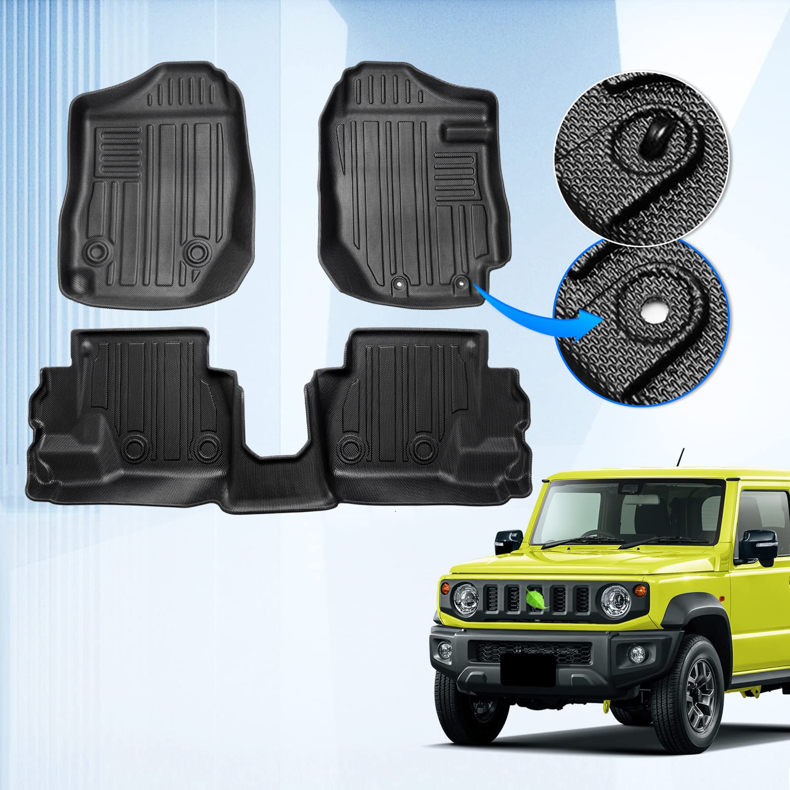 1.【適合車種】スズキ ジムニー JB64型 ジムニーシエラ JB74型（MT車専用）。年式：2018年7月-現行。【※ご注意：AT車には適合不可です!!!】。※グレード・オプション等により形状が異なる場合もございます。画像にて形状をご確認...