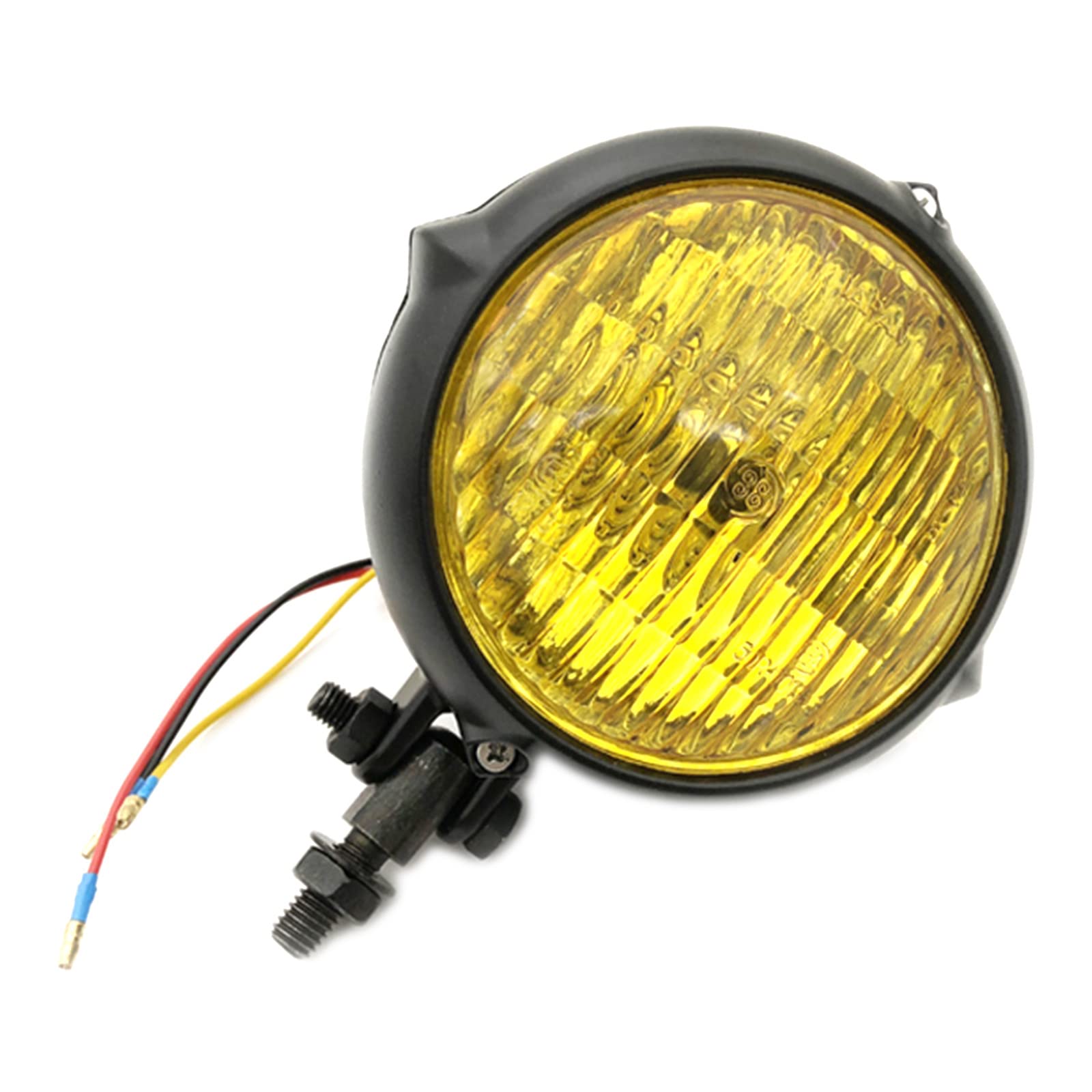 アメリカンでビンテージ風な4.5インチのヘッドライト(ベーツライト)です。 経年劣化、故障での交換だけではなく、ヴィンテージでクラシックなテイストなのでカスタムやドレスアップパーツとしてもオススメです。【取り付け車種一例】 ハーレー、チョッ...