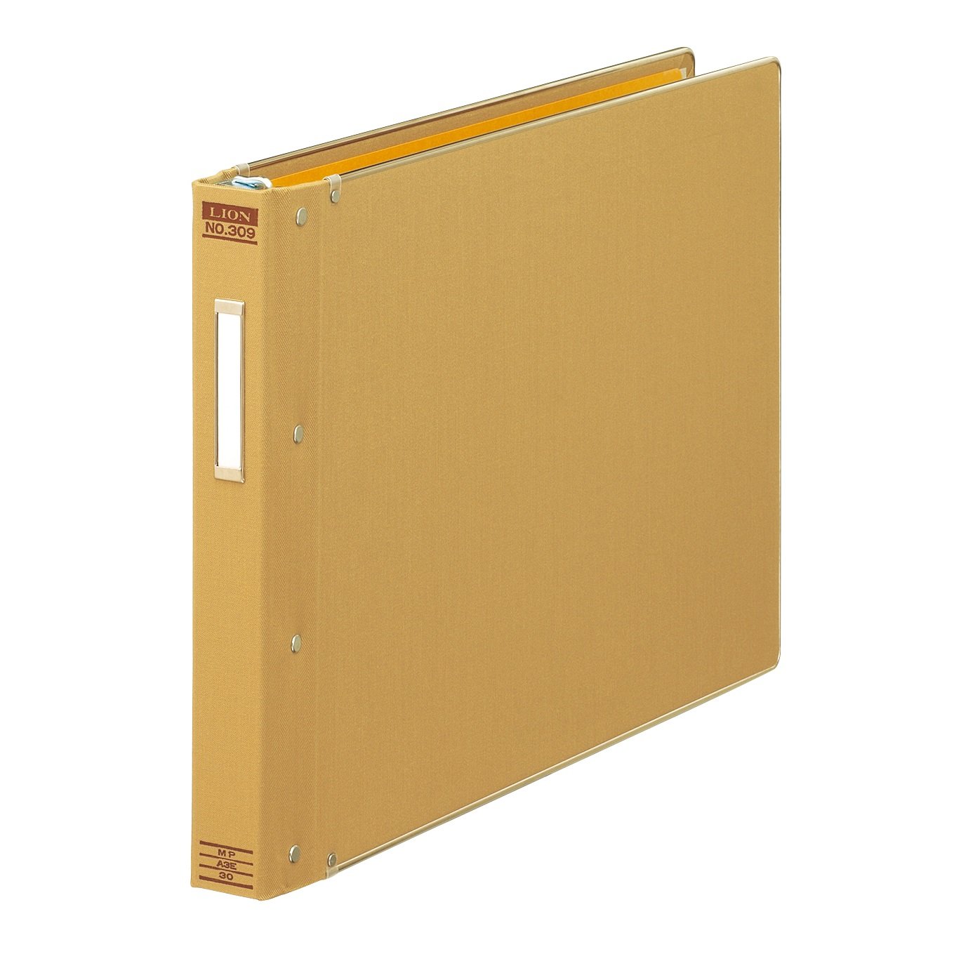 W316×H42×D457mm【規格】A3判E型【とじ具】30穴 200枚差(20mm厚)【背紙】差替式【仕様】総縁金具付【材質】表紙:総布貼り、芯材:古紙100%W316×H42×D457mm 【規格】A3判E型 【とじ具】30穴 200...