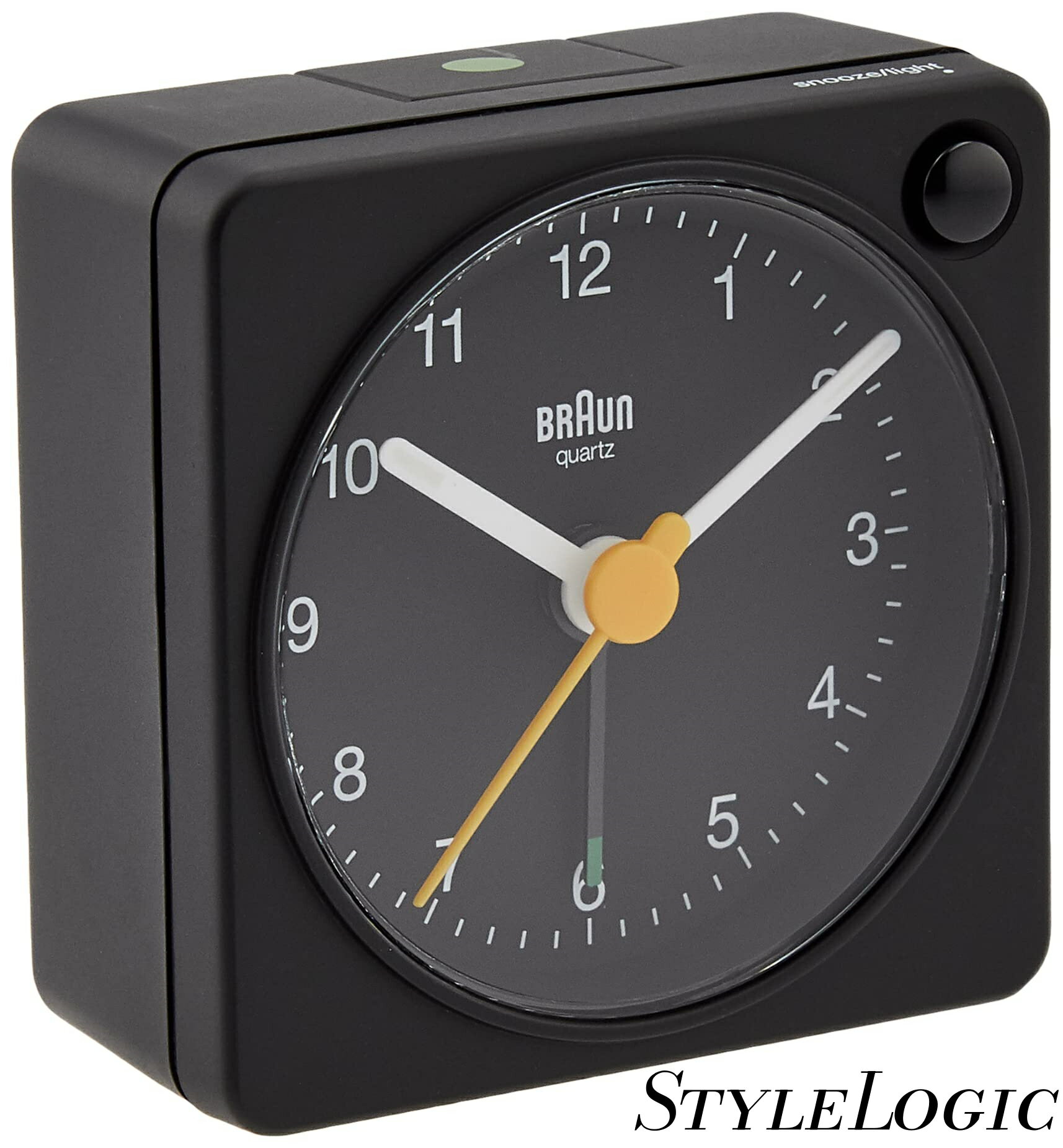 この商品について ムーブメント：クオーツ（静音設計） ケース素材：プラスチック サイズ：幅57mm×高さ57mm×奥行27mm 重さ：42g 機能：アラーム/スヌーズ機能/静音設計/ライト/ルミナス針 正規保証：1年 付属品：正規保証書/専...