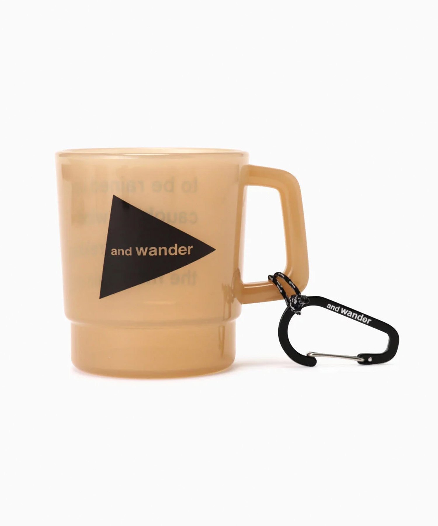 SUNDAY MOUNTAIN OutdoorStyle（サンデーマウンテン アウトドアスタイル）andwanderアンドワンダーアンドワンダーロゴPPマグベージュ型番：A22-755-be-ONE RD8007【採寸】商品のサイズについて...