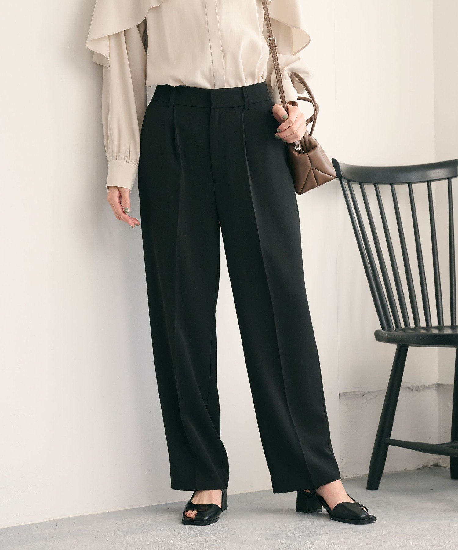UNITED ARROWS LTD. OUTLET（ユナイテッドアローズ アウトレット）【Wardrobe DAILY MINIMAL】ダブルクロス テーパードパンツ ウォッシャブルWardrobeDAILYMINIMALカジュアル、仕事、...