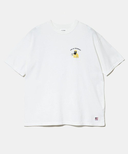 go slow caravan（ゴースローキャラバン）modem design/モデムデザイン USATee -BEERおじさん- (MENS)キャッチーな“BEERおじさん”が目を引く、遊び心たっぷりのグラフィックTEE☆胸元には「FUN...