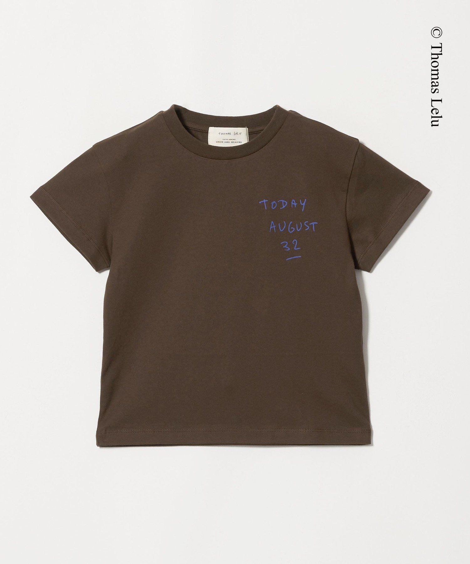 UNITED ARROWS green label relaxing（ユナイテッドアローズ グリーンレーベルリラクシング）【別注】＜Thomas Lelu＞サインアート 半袖 Tシャツ カットソー / キッズ 120cm-140cm■gre...
