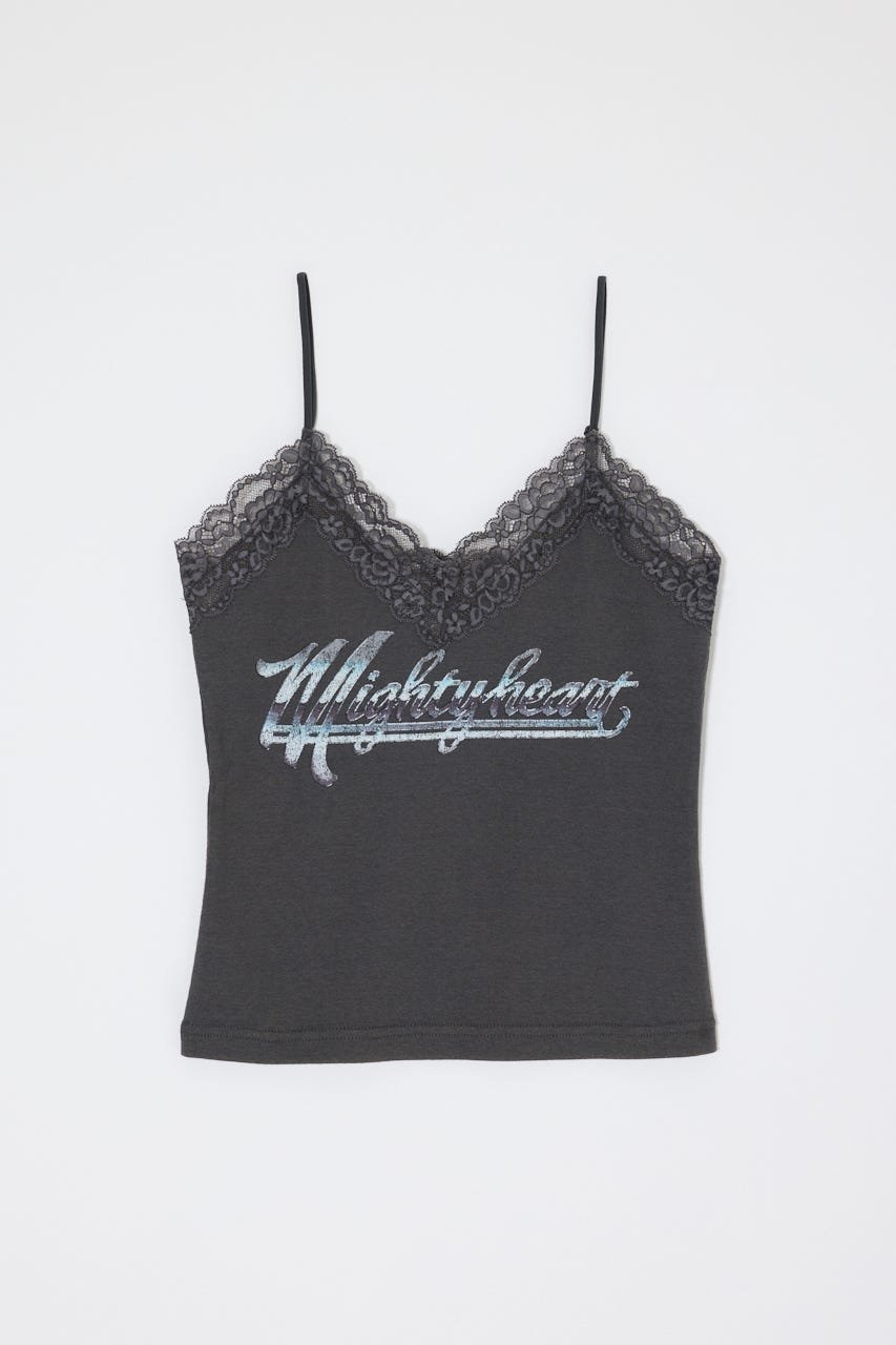 moussy（マウジー）RETRO FADE LACE キャミ【RETROFADELACECAMI/レトロ・フェード・レース・キャミ】■ポイント&amp;ディテールレースをあしらったヴィンテージライクなレースキャミ。フロントのロゴデザインが...