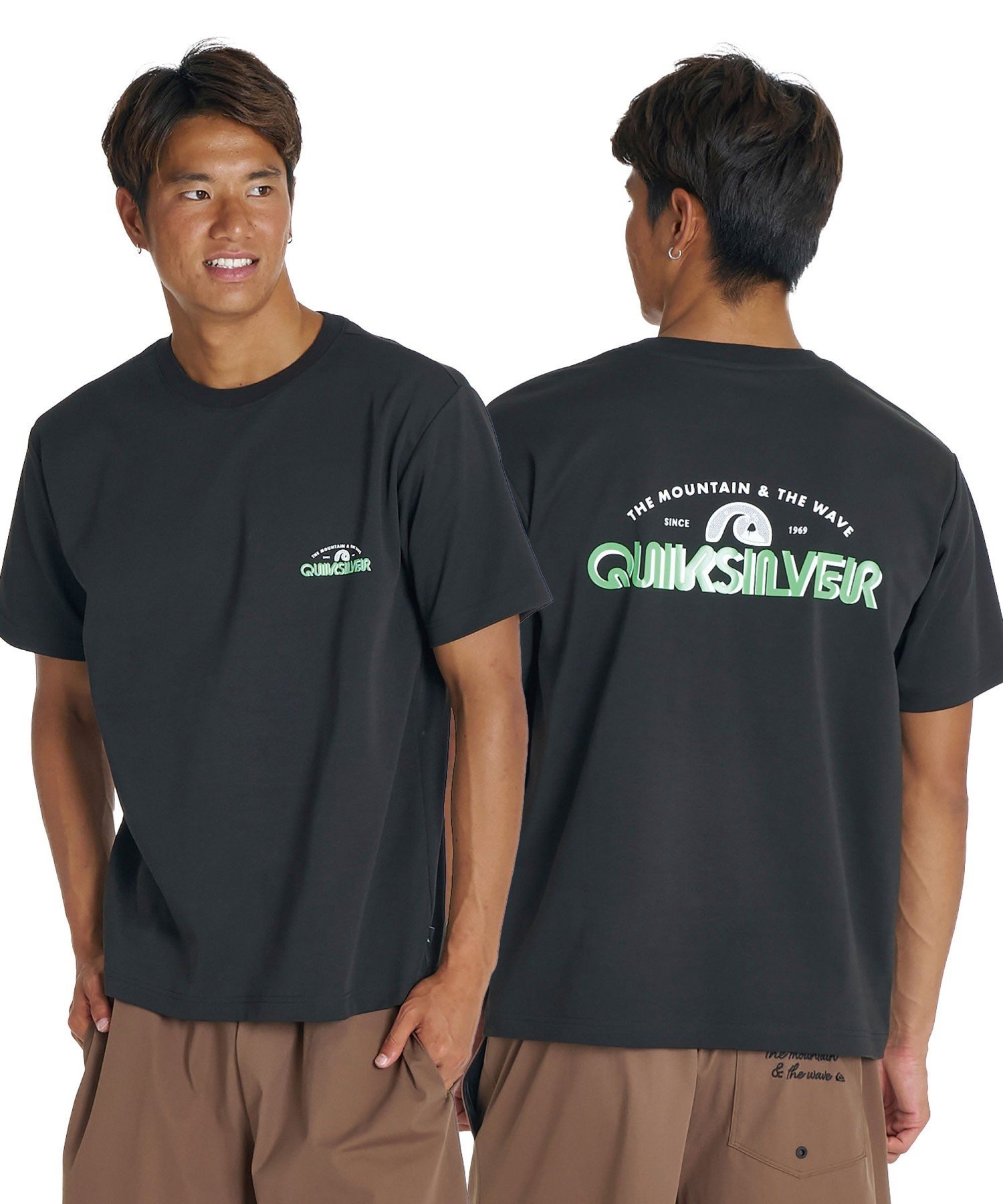 QUIKSILVER（クイックシルバー）HERITAGE ST 【2026年夏モデル】接触冷感速乾UPF50+ストレッチ吸水速乾■DESIGN・半袖Tシャツ・左胸と背面にはQUIKSILVERのアーカイブグラフィックをプリント・シルエットは...