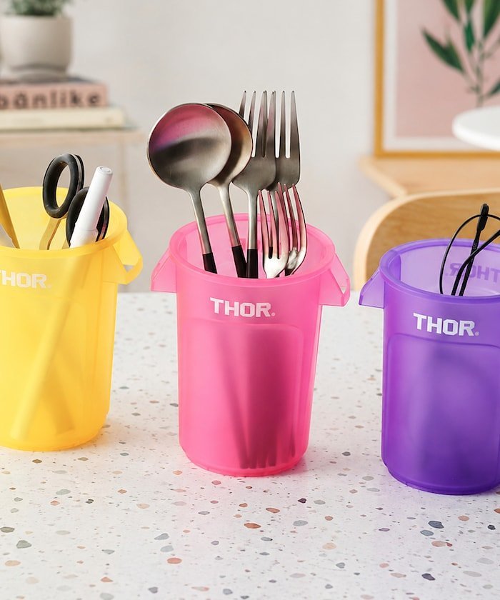 FREAK’S STORE（フリークスストア）THOR Round Container Mini DC Clear透け感のある素材で中身がやわらかく映り、見せる収納としても楽しめるデザイン。空間にさりげない彩りをプラス。置くだけで気分まで軽...
