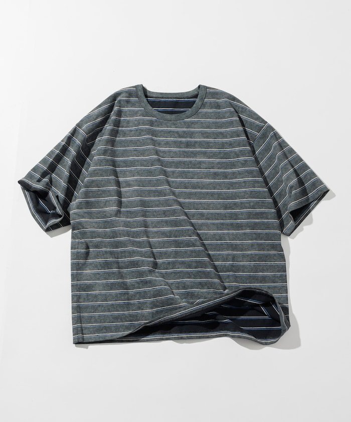 楽天市場】リバーシブル(柄ボーダー)(Tシャツ・カットソー 楽天市場】リバーシブル(柄ボーダー)(Tシャツ・カットソー