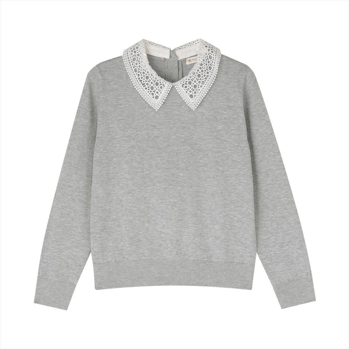 TOKYO SHIRTS（トーキョーシャツ）ニット レース衿付き プルオーバー レディース BL05K101DE10R00-30防寒だけでなく、コーディネイトのアクセントにもなるニットアイテム。【　レース衿付き プルオーバー　】レース衿が取...