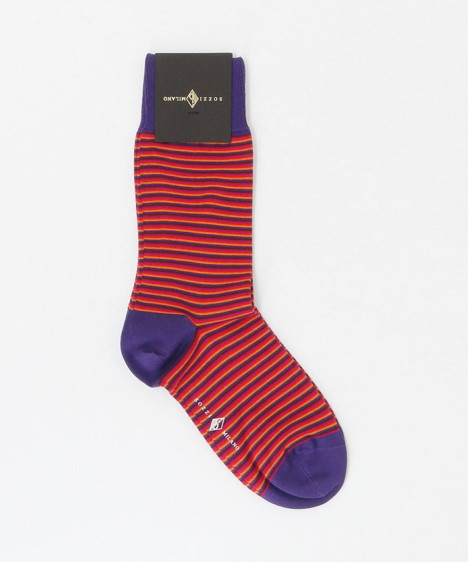 UNITED ARROWS（ユナイテッドアローズ）＜SOZZI＞カラーボーダー ソックス＜SOZZI（ソッツィ）＞1912年に創業したイタリアの靴下ブランド。イギリスでも有名なホーズメーカーで、クラシックなスタイルの靴下やロングホーズなど人...