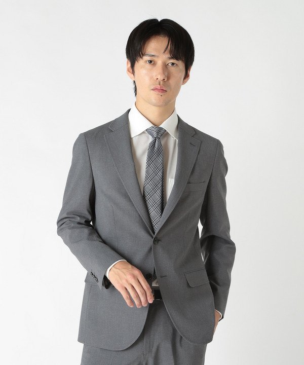 MEN'S BIGI（メンズ ビギ）TRABEST ポプリンテーラードジャケット【清涼感のある薄手のポリエステルポプリン素材を採用】ストレッチ性が高く動きやすさに優れ、汗を素早く吸収・乾燥させる吸水速乾機能で常にサラッとした着用感を保てる快...