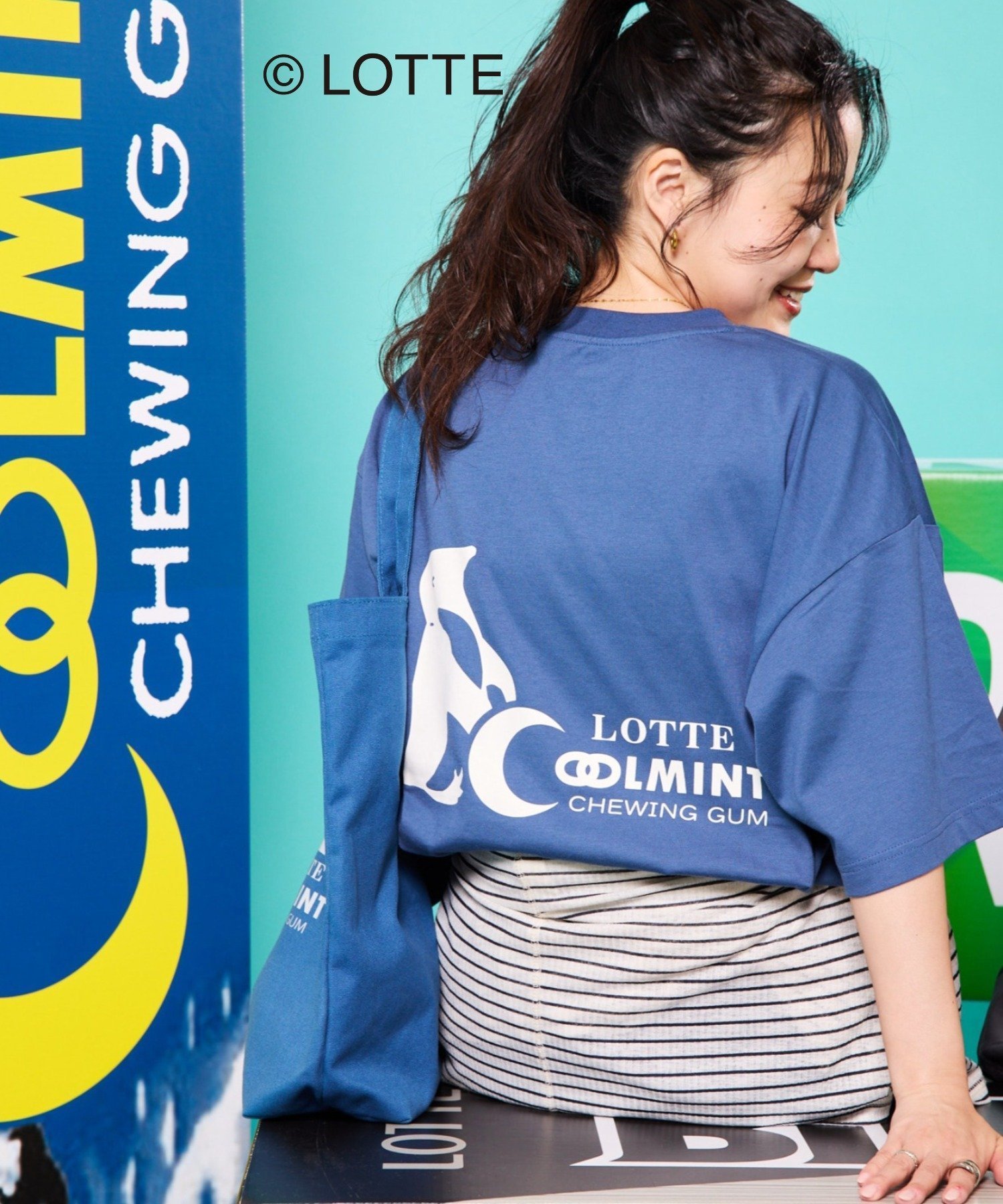 CIAOPANIC TYPY（チャオパニックティピー）【TYPY×LOTTE板ガム】持続冷感バックロゴクールミントポケットTEE【LOTTE&times;CIAOPANIC TYPY　コラボコレクション】誰もが知る「LOTTEの板ガム」の象...