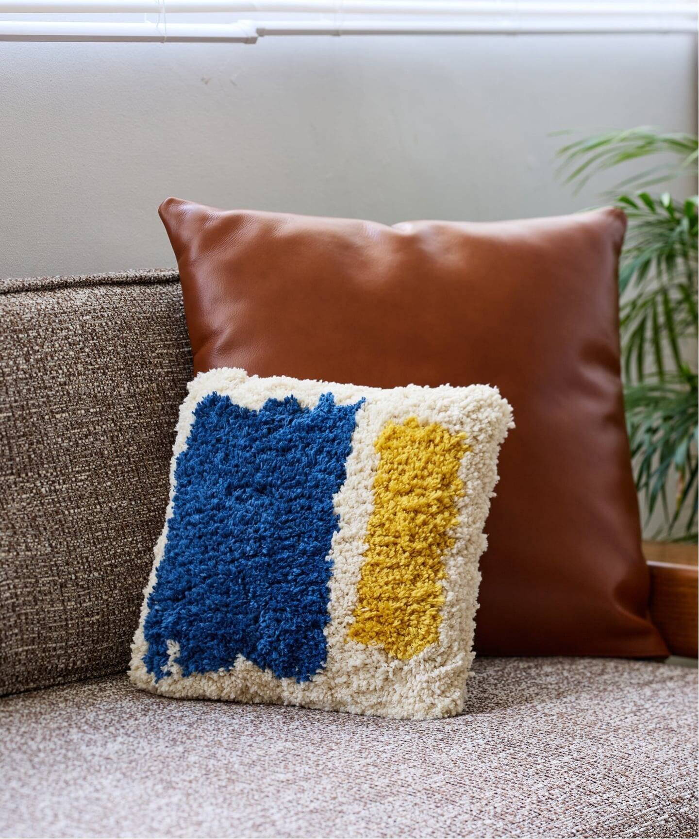 journal standard Furniture（ジャーナルスタンダードファニチャー）《予約》MULTNOMAH CUSHION NV クッション27cm●限定数量に達し次第、締め切りとなります抽象的でいびつなブロック柄が印象的なクッシ...