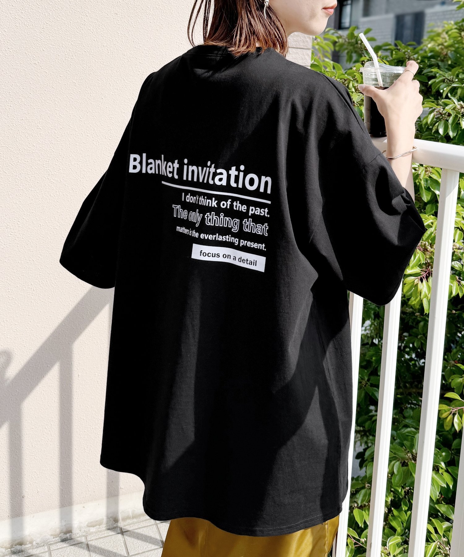 reca（レカ）前後ロゴ五分袖オーバーサイズTシャツ(bel-blc-6115) reca レカ■Pointビックシルエットの今っぽいロゴプリントTシャツ！インパクトのある大人っぽいバックロゴがかわいい?大人カジュアルにラフな雰囲気をプラス...