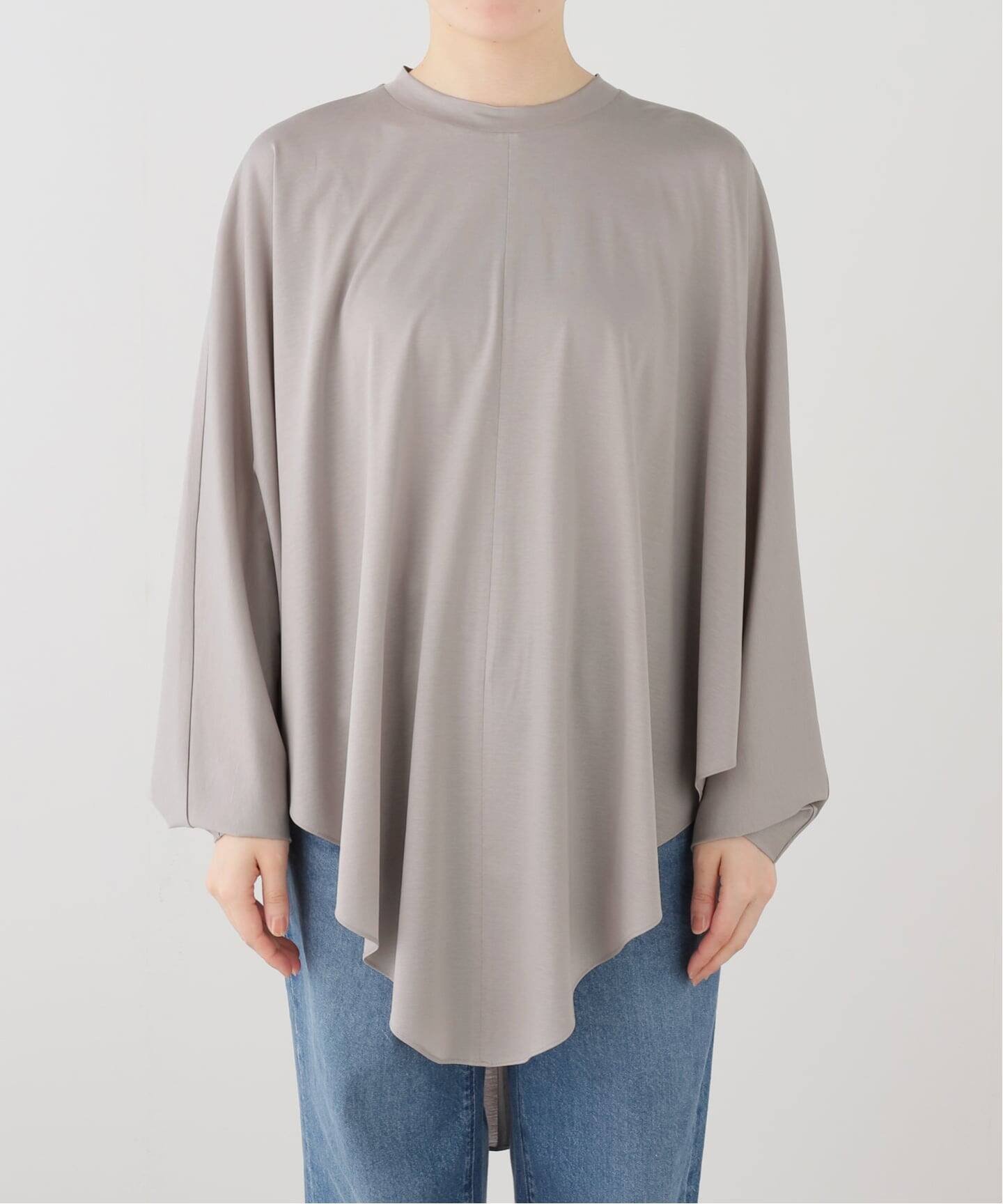 JOURNAL STANDARD L'ESSAGE（ジャーナルスタンダード レサージュ）RECTO/レクト OVERSIZED CAPE TOP (STONE GREY) カットソー RW26SJTP011GR【2026SS】JOURNAL...