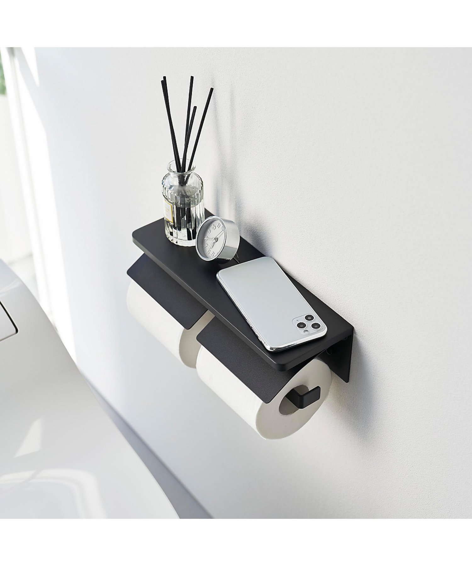 collex（コレックス）【tower/タワー】ウォールトイレットペーパーホルダー ダブル 石こうボード壁山崎実業のtowerシリーズから登場した、石こうボード壁に直接取り付けできるダブルタイプのトイレットペーパーホルダー。付属の専用ピンで...
