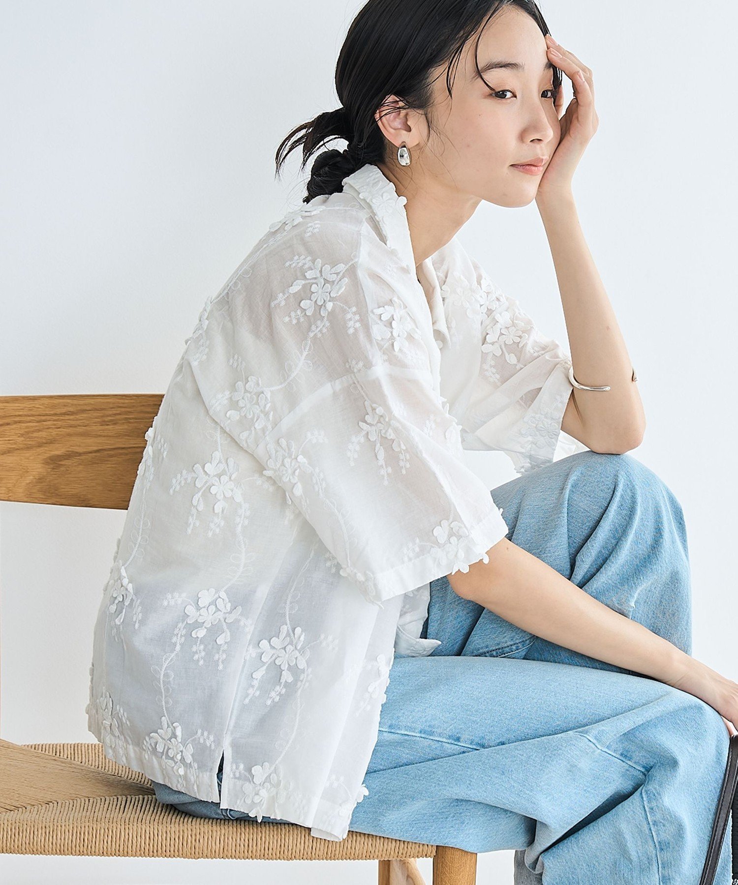 楽天市場】花 刺繍(シャツ・ブラウス|トップス):レディース 楽天市場】花 刺繍(シャツ・ブラウス|トップス):レディース