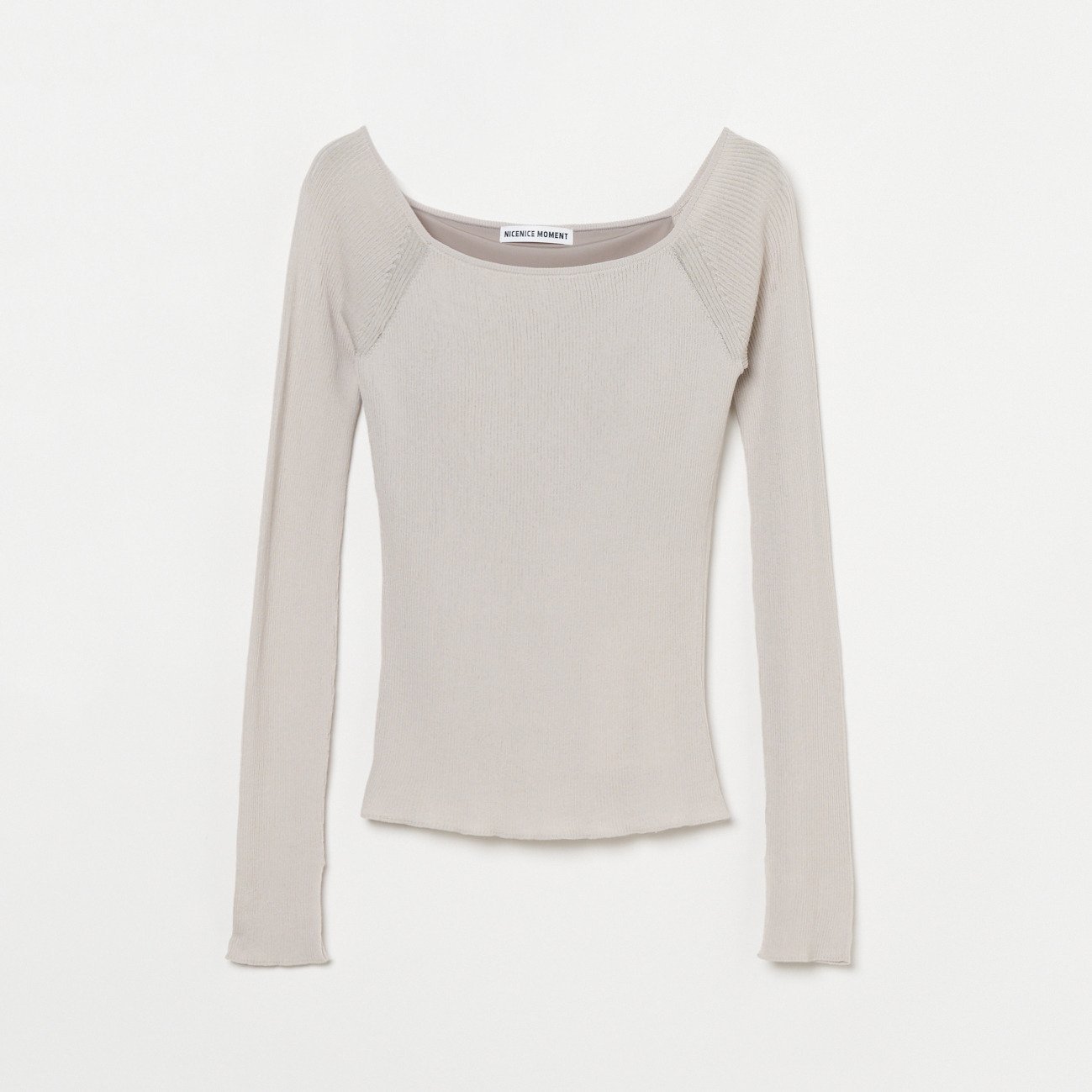 HELIOPOLE（エリオポール）OPEN SHOULDER LS【NICENICEMOMENT/ナイスナイスモーメント】サステナブルな素材を使用したカップ付きウェアブランド。多くの女性が心から素敵なひとときを楽しめること、心を弾ませる瞬間...