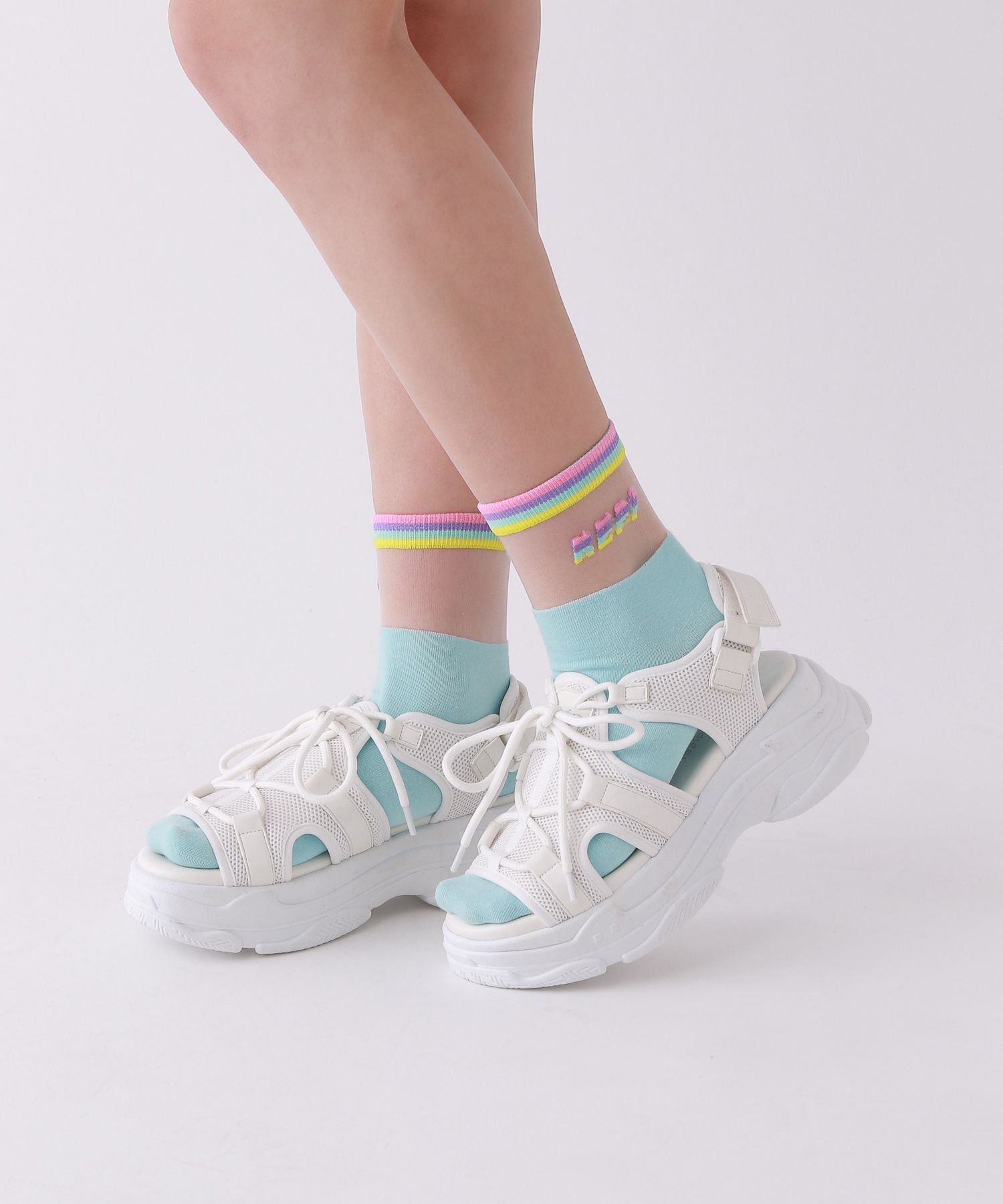 repipi armario（レピピアルマリオ）REPIPIラインシースルーソックスーーー夏っぽくて涼し気なソックス。シースルー部分の肌身せがオシャレな印象に。スニーカーやサンダルとの相性バツグンです！ーーー型番：324661-82-09 ...