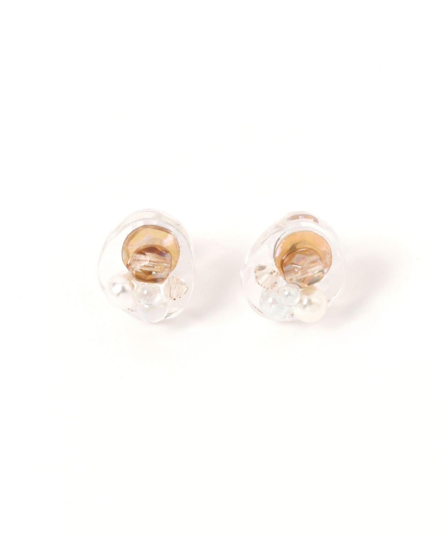 GLOBAL WORK（グローバルワーク）MADE IN JAPAN/クリアピアス/一部店舗限定/899418夏の日差しに映えるクリアなプチピアス・デザイン日本製のプチサイズピアス。クリアな板材にカラフルビーズやパールを封入。太陽光の下でき...