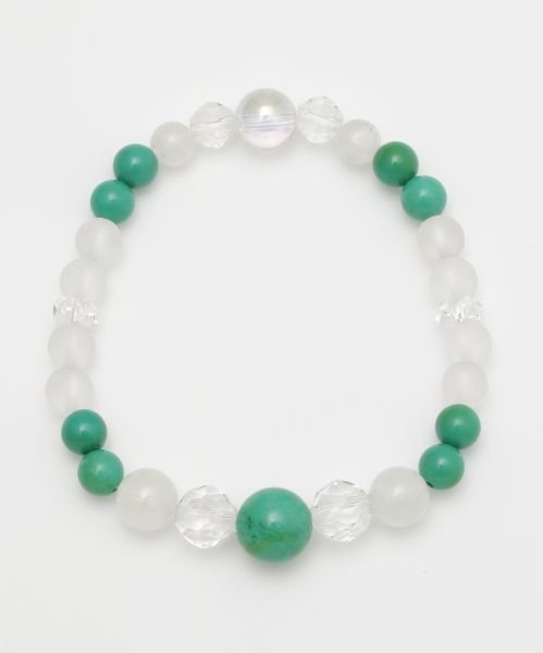 Amina Collection（アミナコレクション）【岩座】清籟(せいらい)ターコイズ ブレスレット木々をすり抜ける清らかな風のように、幸運を運び守ってくれますように。【旅の御守】　ターコイズ（トルコ石）【厄災護符】古代から守護石として愛...