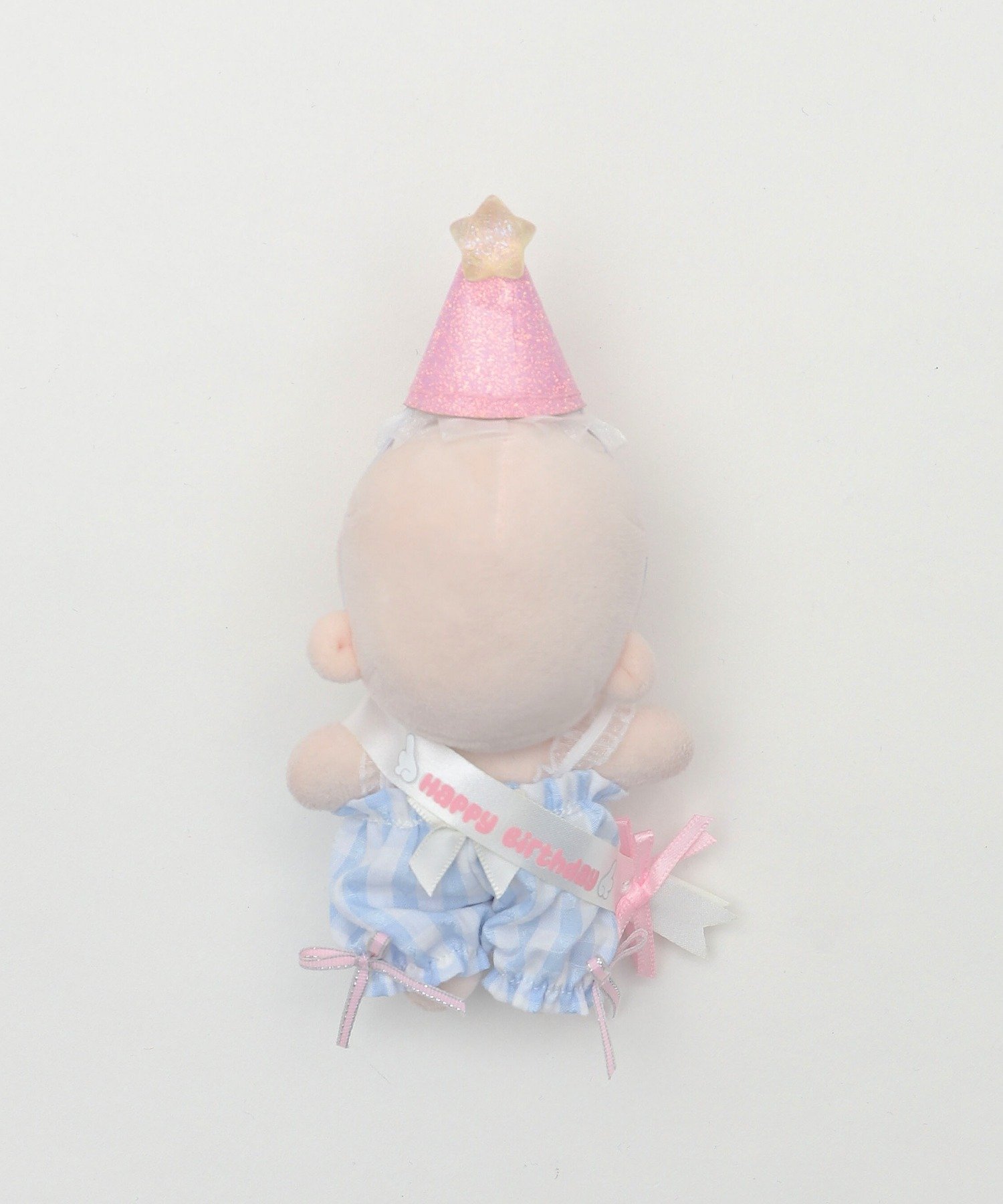 WEGO（ウィゴー）ぬいHappy Birthdayセット10cm【推しと過ごす素敵な一日のために♡】(1)キラキラのパーティーハットに、てっぺんの星がとても華やか！ハットにはリボンのフリルがついていて、可愛さ＋立体感あり◎(2)「Happ...