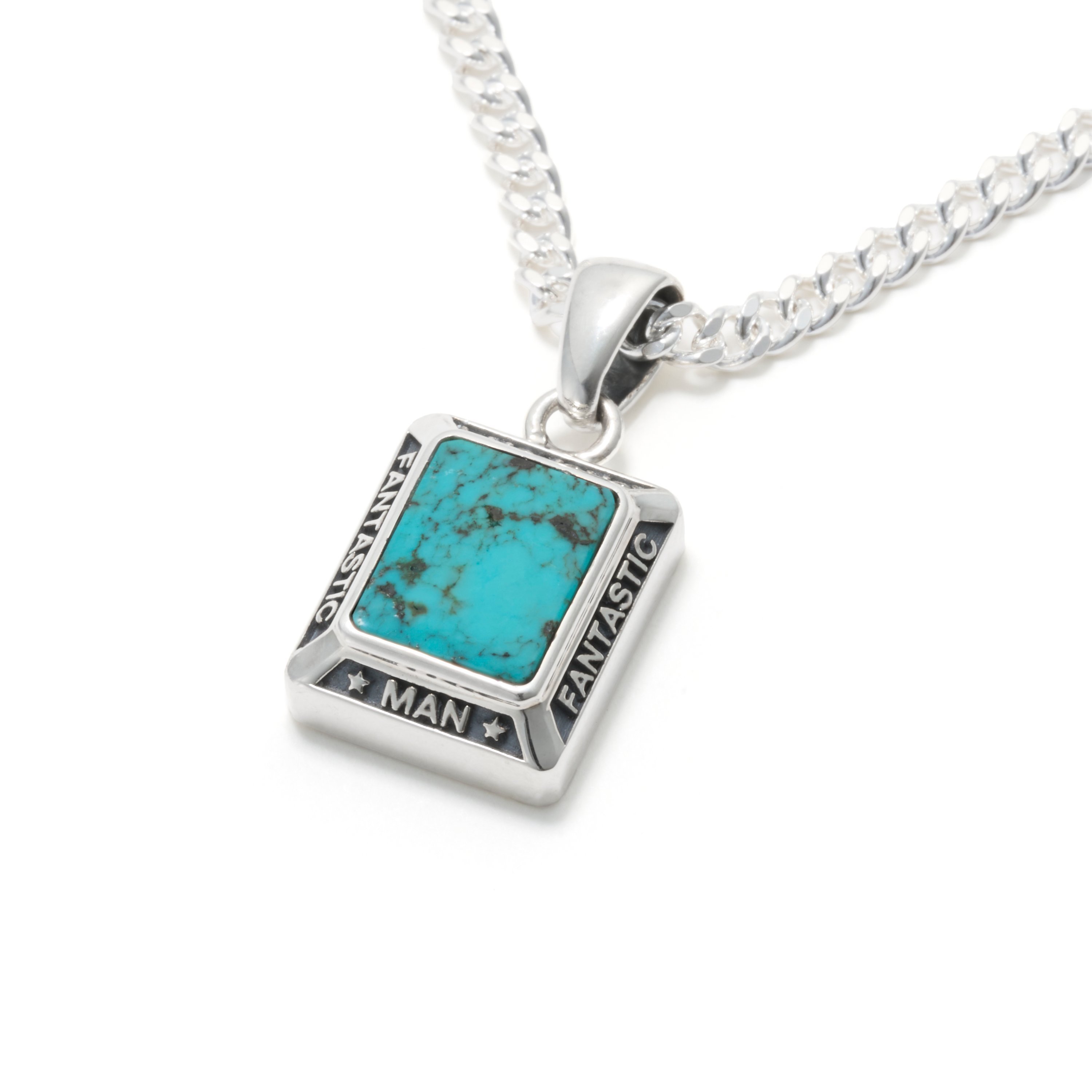 FANTASTIC MAN（ファンタスティック マン）TOP 973 Turquoise肉厚なボックス造形に特徴的なアクセントとなる素材とダイヤモンドで魅せるネックレストップ別売りのネックレスチェーンと組み合わせていただけますモチーフの素材...