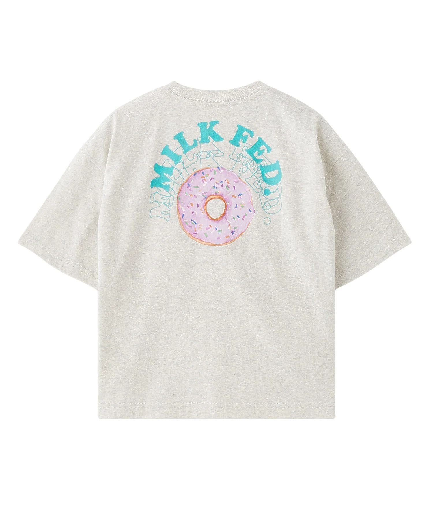 MILKFED.（ミルクフェド）ROUND DONUTS WIDE S/S TEE人気のドーナツグラフィックを大胆にあしらった半袖Tシャツポップなモチーフに、あえて毒っぽさのあるカラーリングを組み合わせ、甘さとエッジを効かせたデザインに仕上...