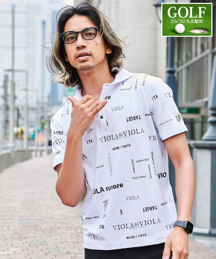 SILVER BULLET（シルバーバレット）VIOLA 総柄半袖ポロ商品説明SILVERBULLET(シルバーバレット)にVIOLA【ヴィオラ】総柄半袖ポロシャツが入荷しました。ブランドロゴをランダムにあしらったデザインが目を惹く一着。胸...