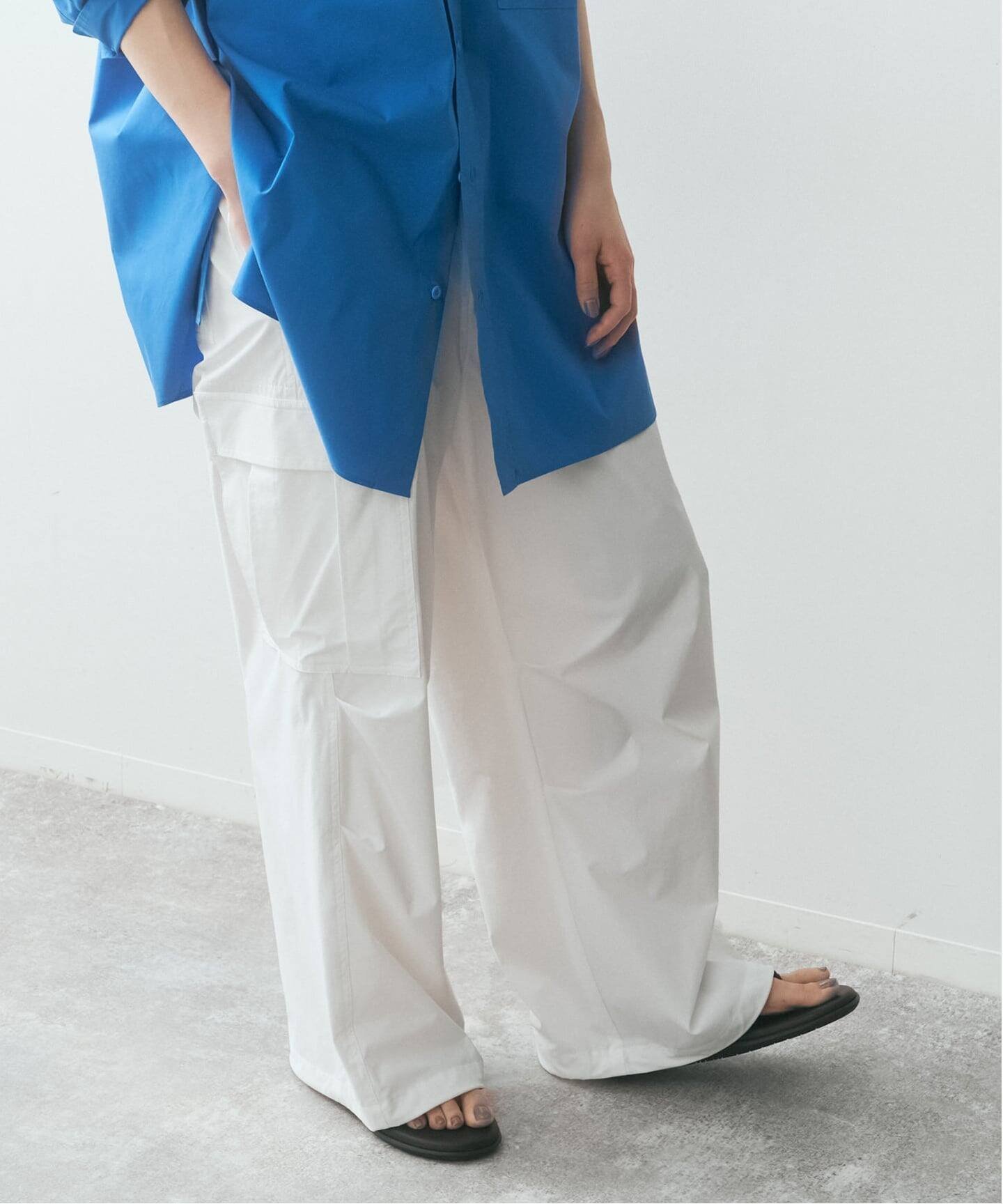 Spick & Span（スピックアンドスパン）SHEN TANAKA*S パラシュートパンツSHENTANAKA×Spick&Span▼田中シェンさんご本人からのメッセージ暑い夏。Spick&Spanの名品とともに。毎朝の服選びが、少し楽...