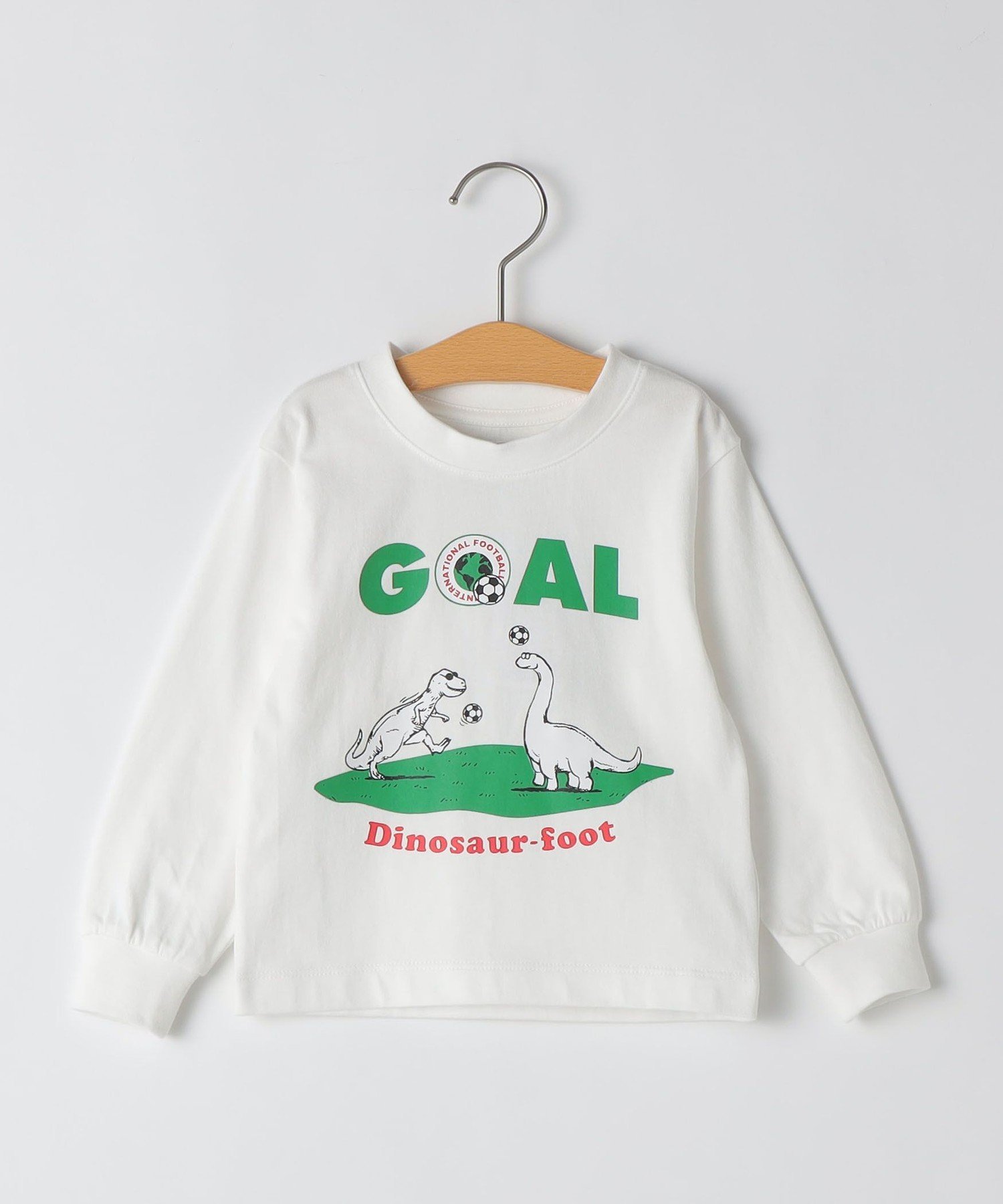 SHIPS（シップス）【SHIPS KIDS別注】ARCH&LINE:80~90cm / 恐竜 長袖 Tシャツ遊び心いっぱい！スポーツ好きなキッズのためのグラフィックTシャツ！【素材特性/デザイン】ARCH&LINE（アーチ＆ライン）で使用...
