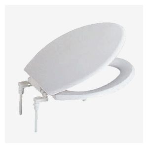 標準仕様です。 前丸タイプ(O形)の、取替用便座です。便座取付具はスライド式で、エロンゲートサイズにも使用できます。 ・材質:ABS樹脂　 ・取付工具付　　