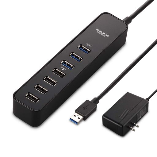 転送速度5Gbpsと従来のUSB2.0の約10倍の転送速度(理論値)を実現するUSB3.0に対応したポートを搭載したUSBハブです。 USB3.0メモリやハードディスクドライブなどのUSB3.0機器を接続するのに最適なUSB3.0ポートを3...