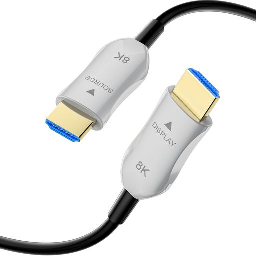 【8K光ファイバーHDMI 2.1ケーブル】サポート 高速48Gbps、8K@60Hz、4K@120Hz、2K@240Hz、ダイナミックHDR、ドルビービジョン、eARC、HDCP 2.2&amp;2.3、3D、32オーディオチャンネル、4...