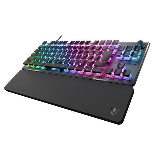 【受賞歴のあるスタイリッシュなTKLデザイン】ROCCATのドイツデザインのDNAを引き継ぐ、サンドブラスト処理されたアルマイトトッププレート、ダブルキックスタンド、柔らかいパームレストを備えた象徴的なデザインをTurtle Beachでも...